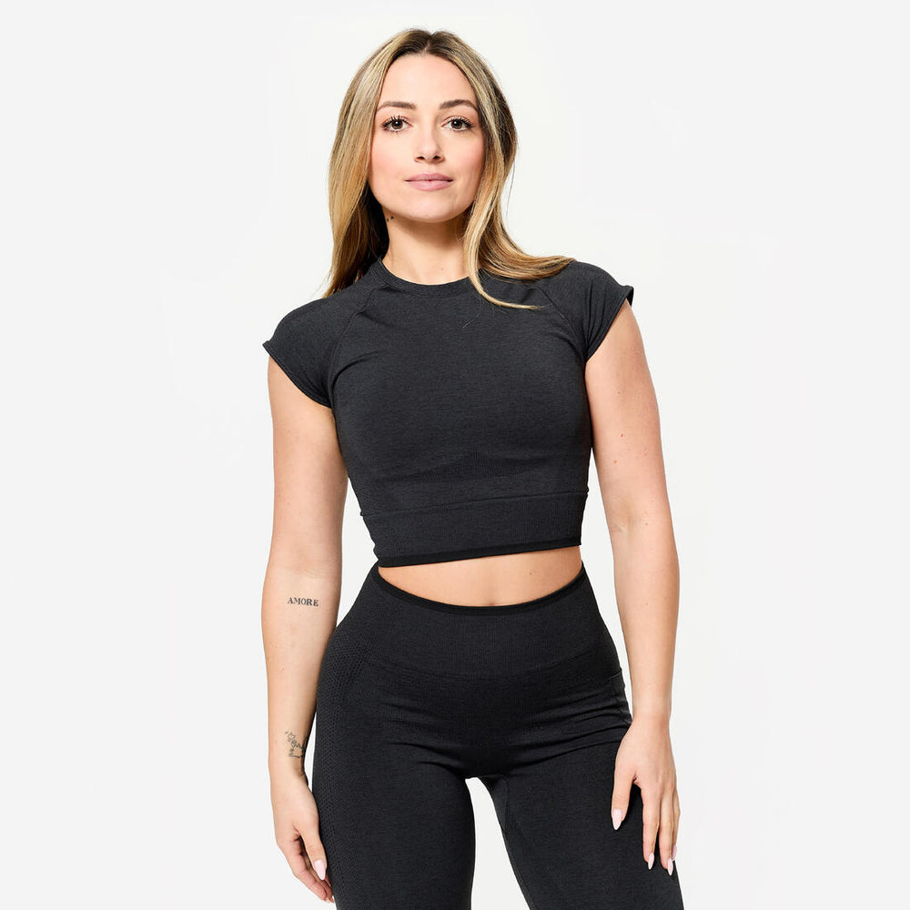 Women's Seamless Weight Training Crop Top – Decathlon Oman